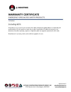Warranty | Activar Construction Products Group